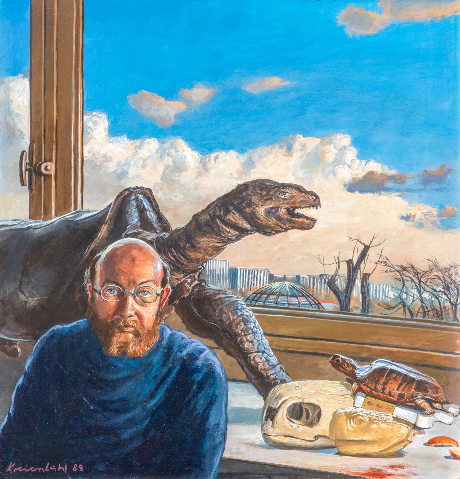 Jürg Kreienbühl | Porträt Monsieur Bour, 1988 (1988) | MutualArt