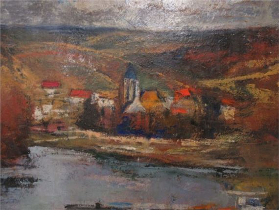 René Charles Bellanger | View of a village | MutualArt