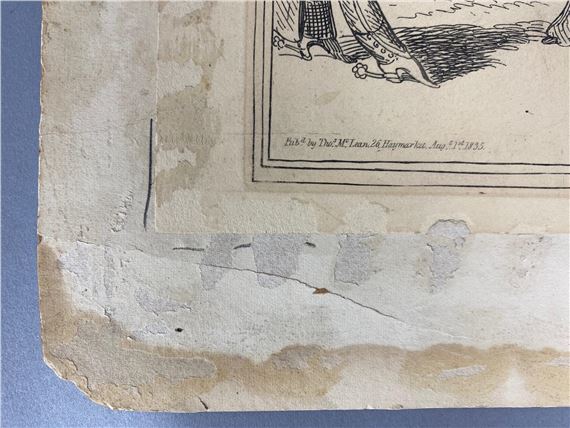 George Cruikshank | Pair of Antique Etchings Monstrosities of 1816 ...