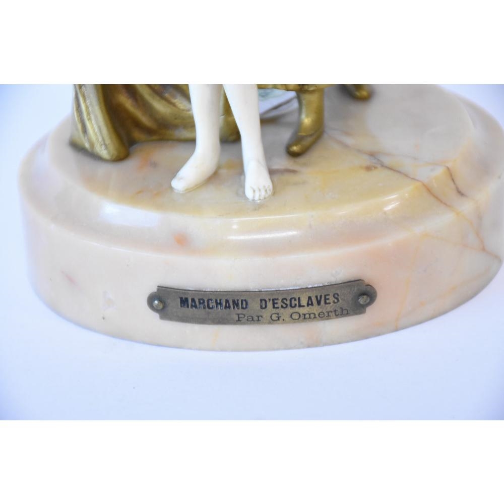 Georges Omerth | A superb French Art Deco gilt bronze and ivory figure ...