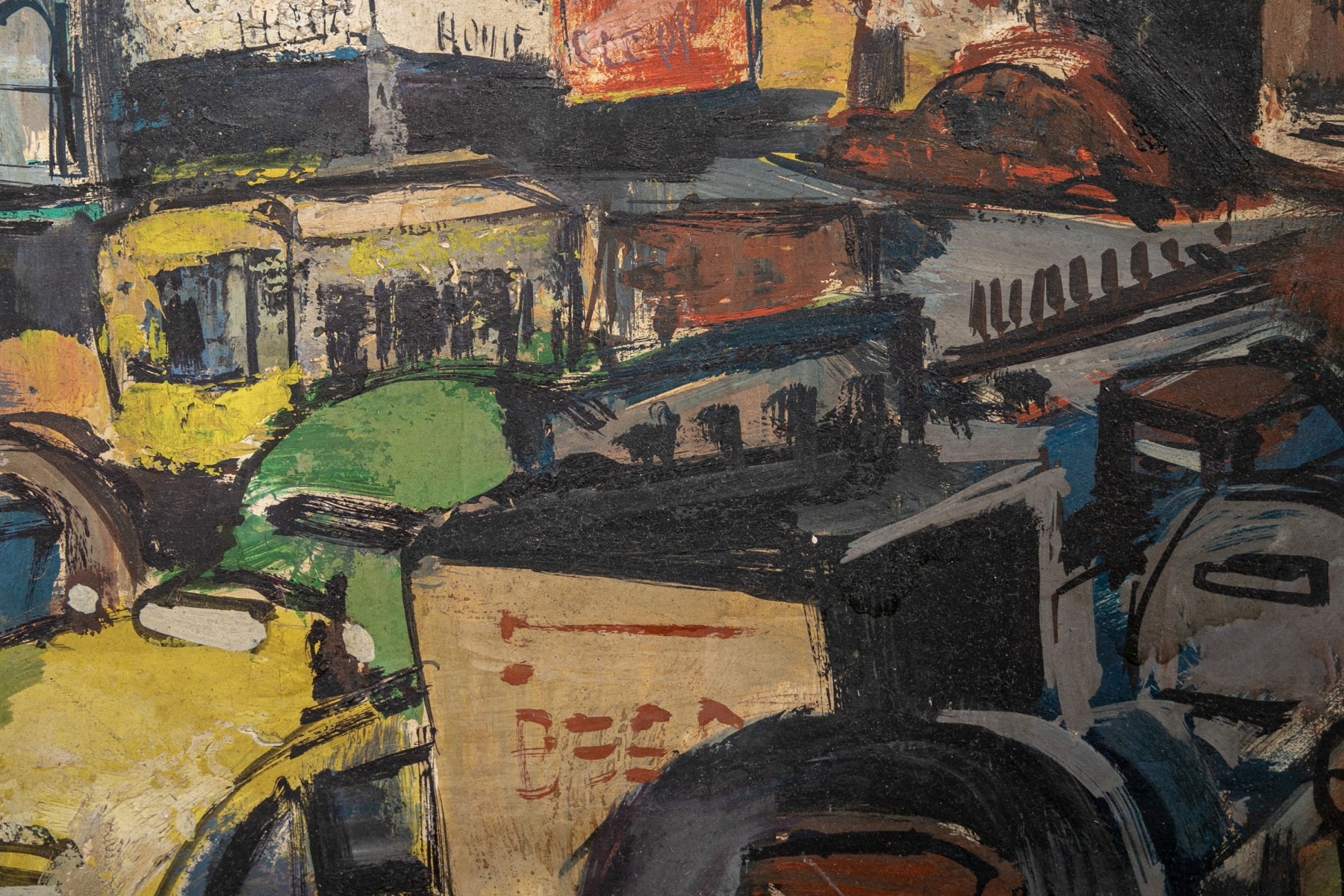 Frederick Franck | Abstract Times Square Nightlife | MutualArt