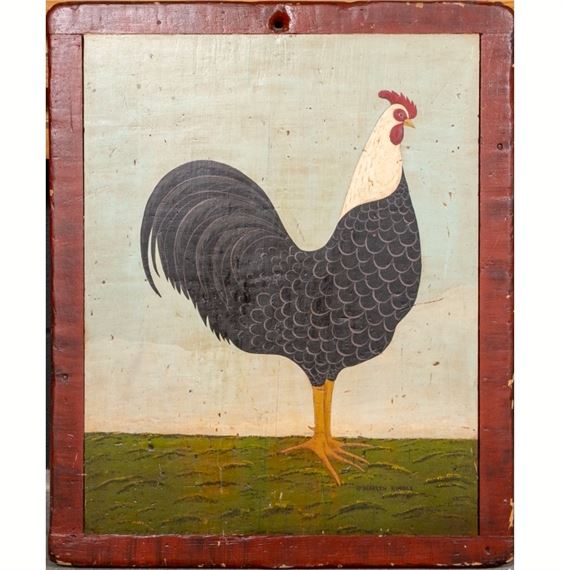 Warren Kimble | ROOSTER FACING EAST (1995) | MutualArt