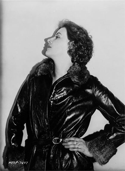 Russell Ball | Vintage Greta Garbo in leather coat (1925) | MutualArt