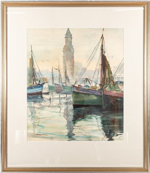 Andrew Menna | Sailboats At Harbor | MutualArt