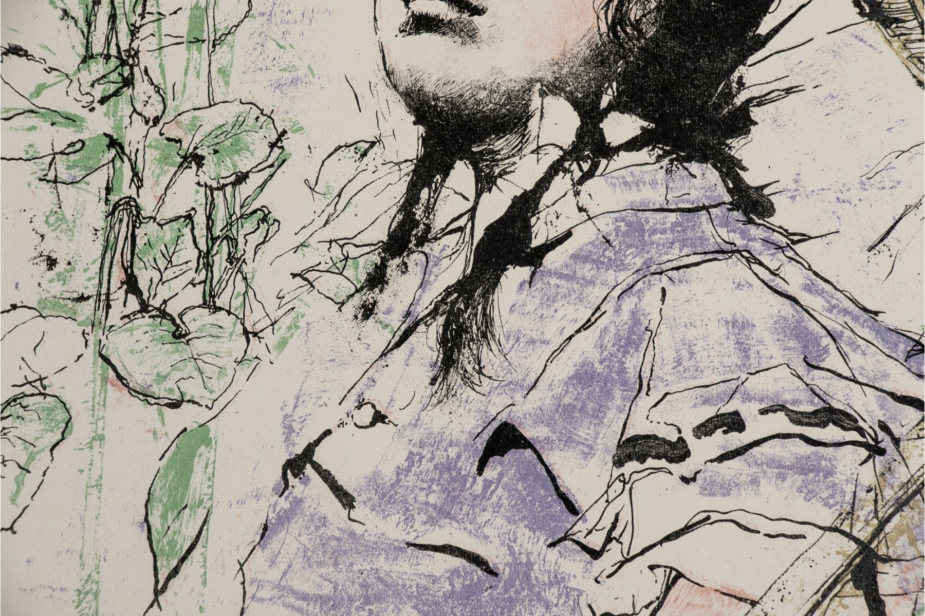 Renzo Vespignani | Resting Woman In Purple | MutualArt