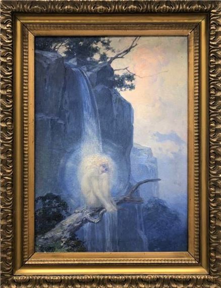 Aleksandr Petrovic Apsit | Under the waterfall (1927) | MutualArt