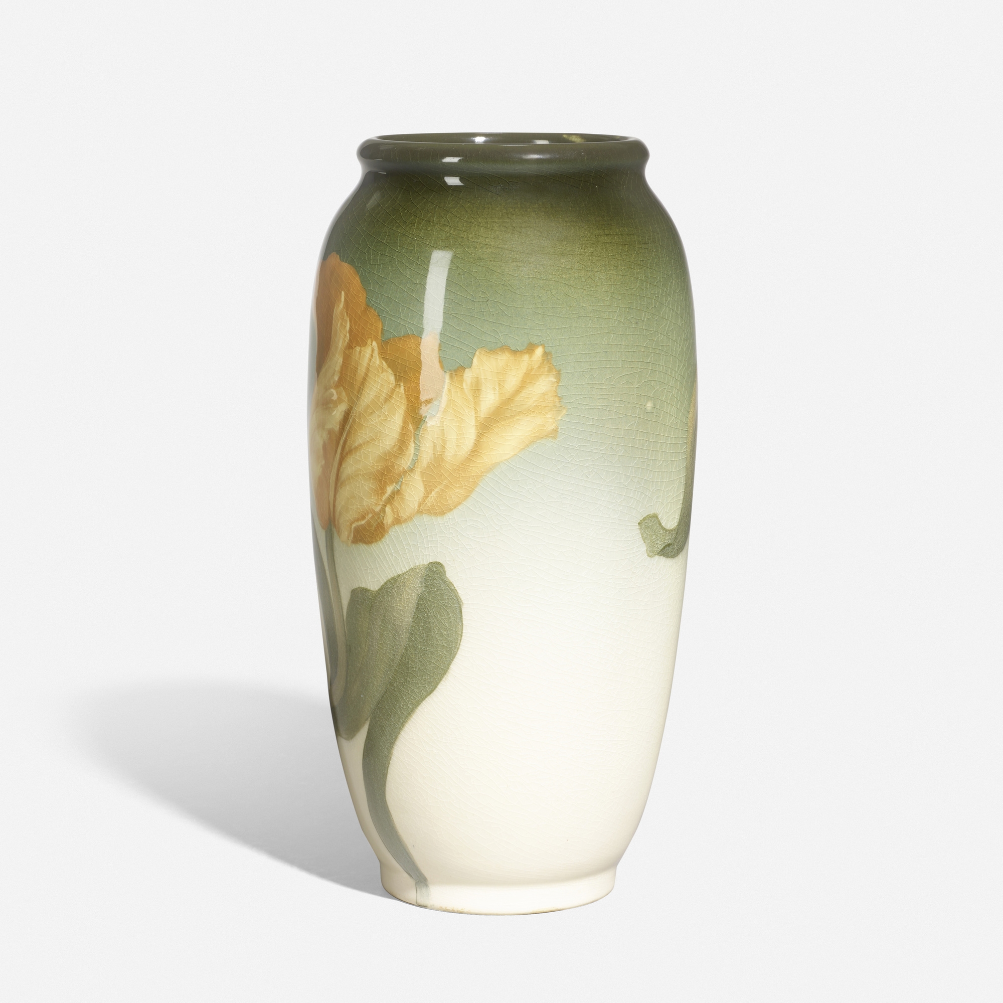 Frederick Rothenbusch | Iris Glaze vase with parrot tulips (1903 ...