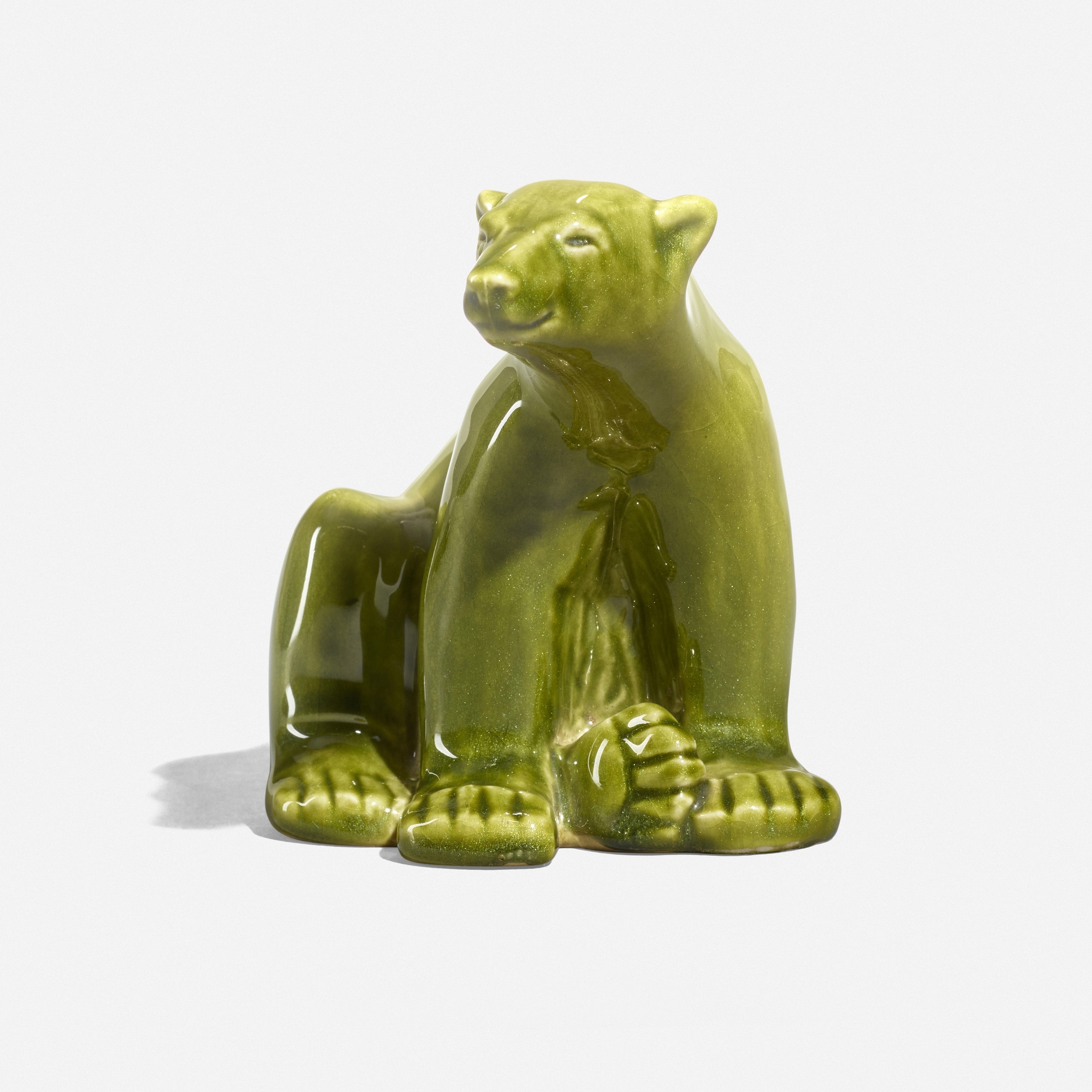 Louise Abel | Aventurine Glaze production polar bear paperweight (1965 ...