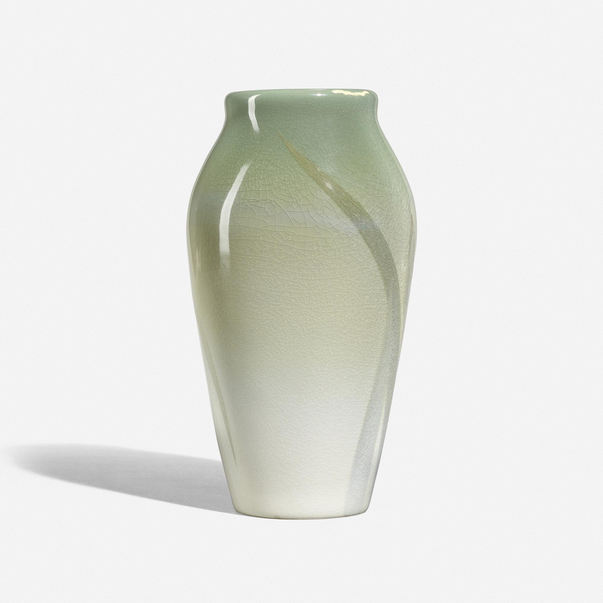 Carl Schmidt | Iris Glaze vase with Japanese irises (1904) | MutualArt