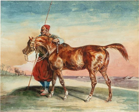 Jean Louis André Théodore Géricault | Le cheval arabe | MutualArt
