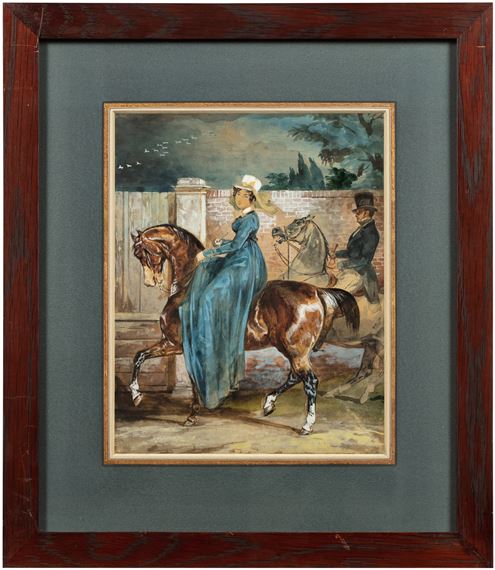 Jean Louis André Théodore Géricault | Zoë et Adam Elmore à cheval ...