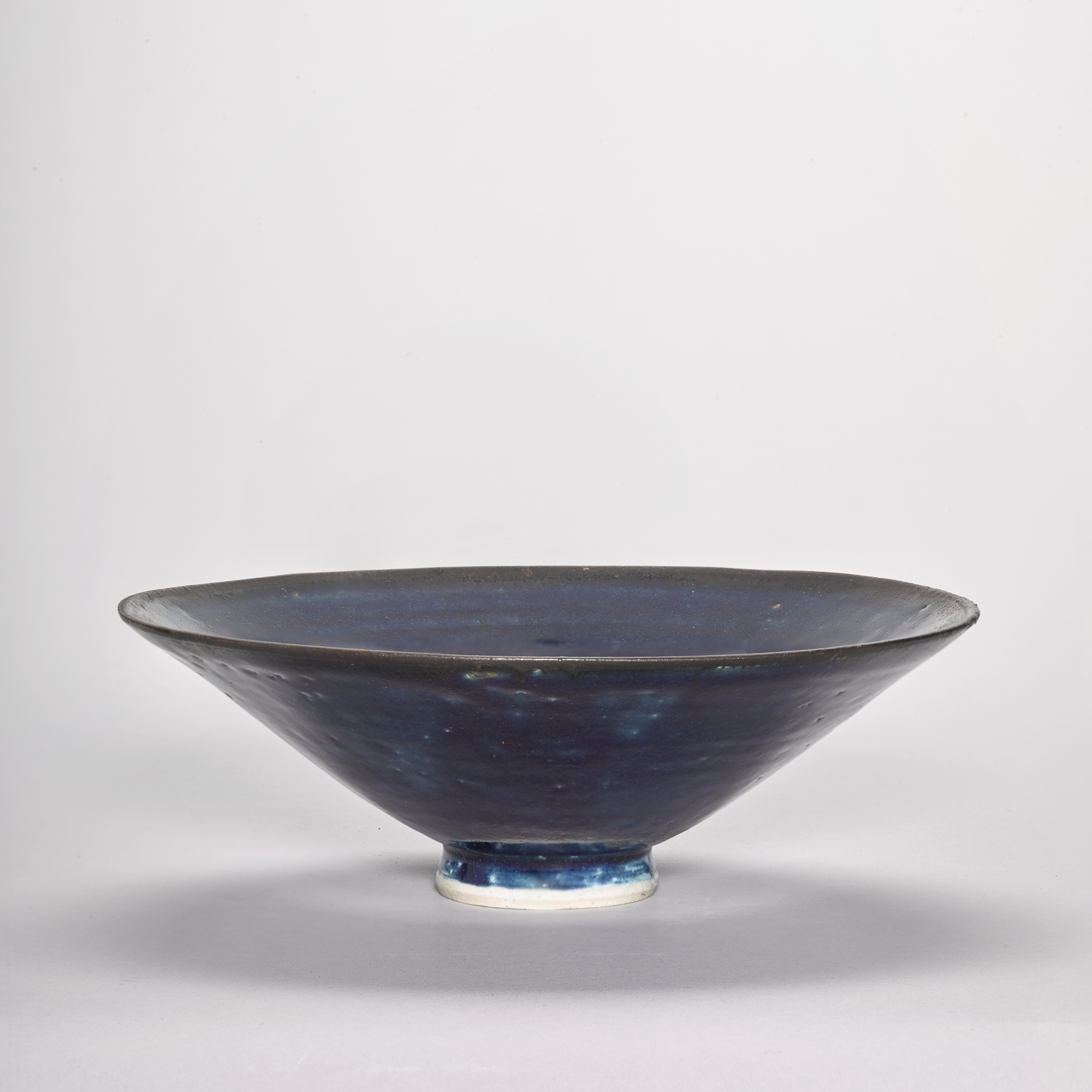 Emmanuel Cooper | Large Footed Dark Blue Bowl | MutualArt