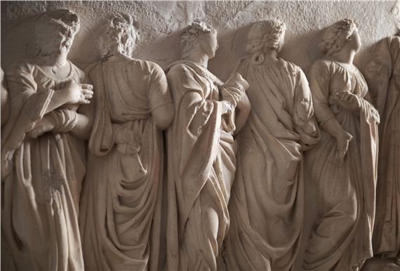 Roman School, 16th Century | Monumental Relief with the Nine Muses ...