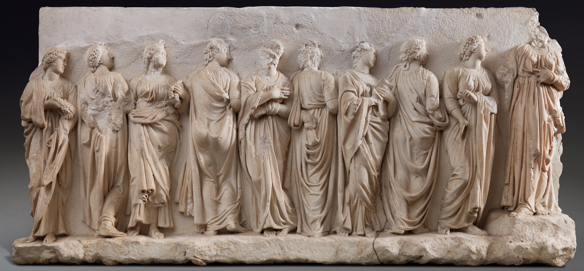 Roman School, 16th Century | Monumental Relief with the Nine Muses ...
