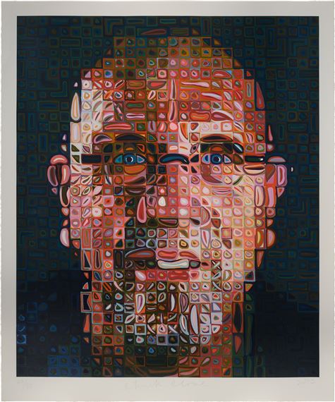 Chuck Close | Self-Portrait (2012) | MutualArt