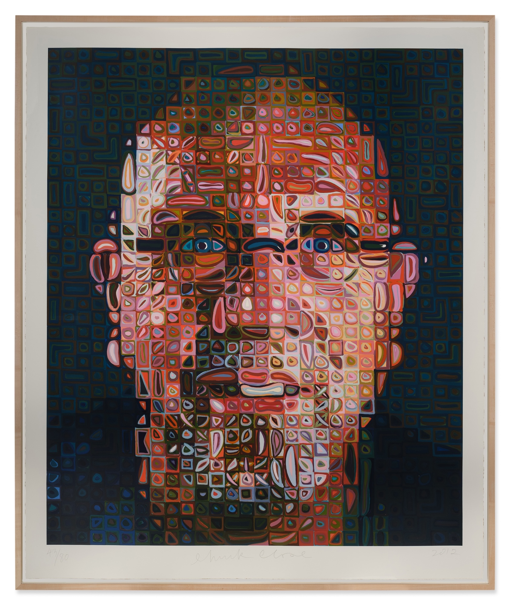 Chuck Close | Self-Portrait (2012) | MutualArt