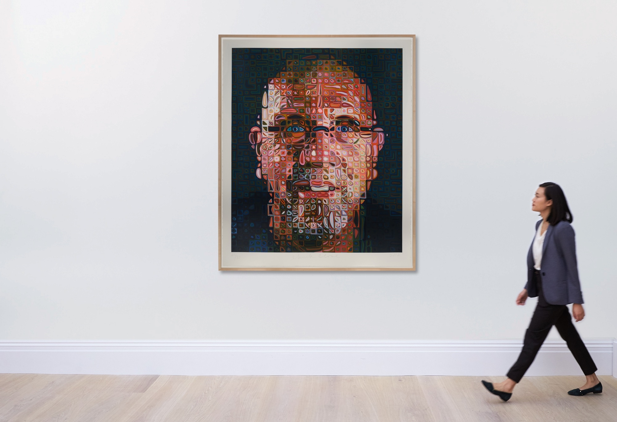 Chuck Close | Self-Portrait (2012) | MutualArt