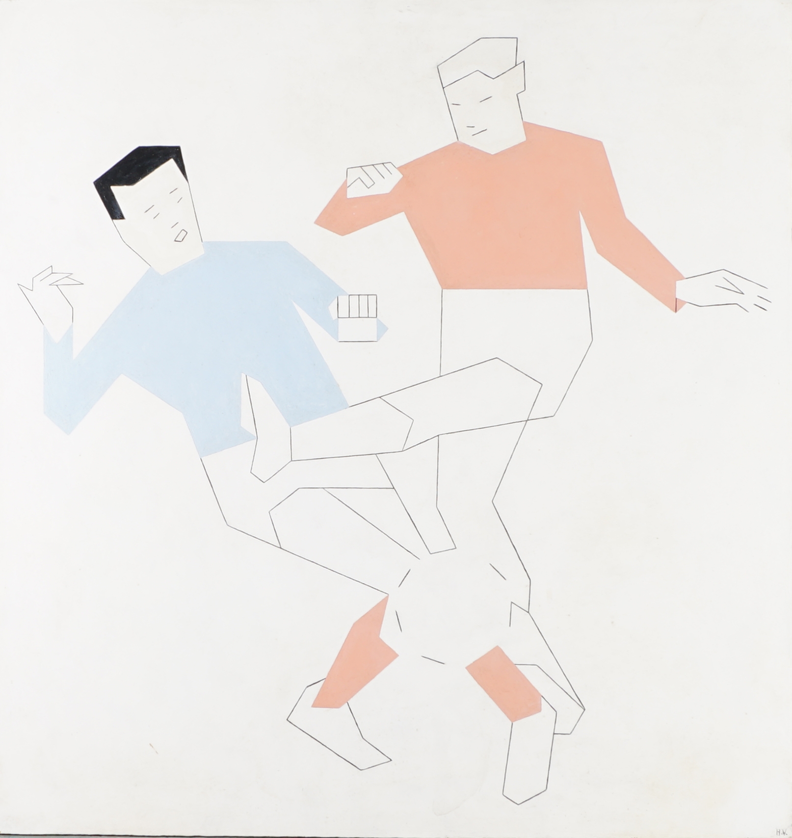 Hendrik Valk | Soccer players, Opus 1305 | MutualArt