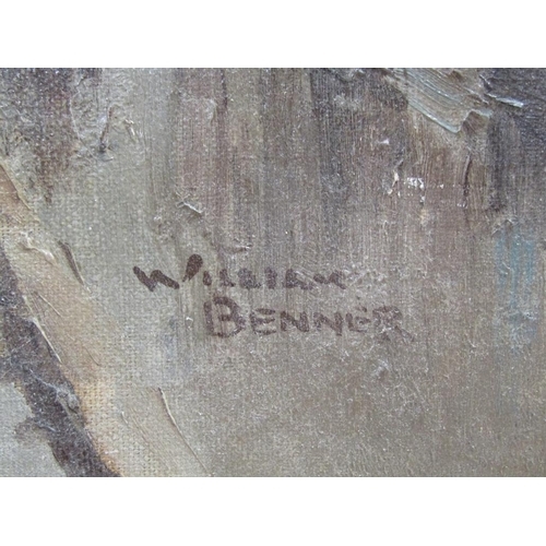 William Benner | A rainy day at Bingham Marketplace | MutualArt