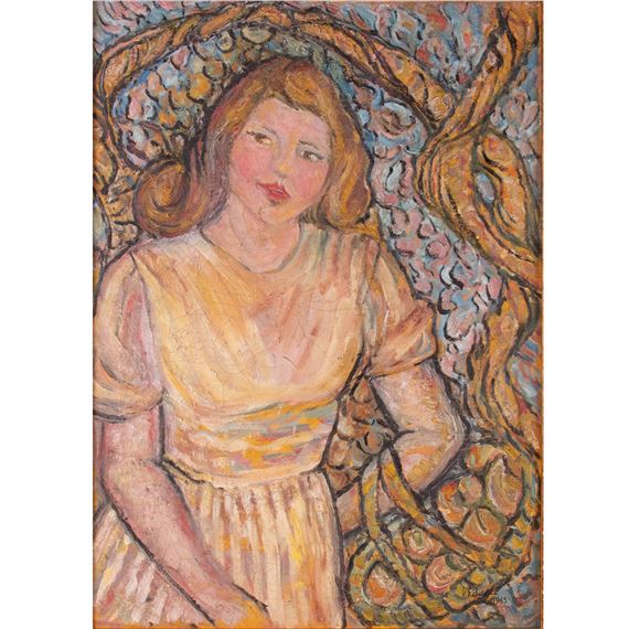 Victorio Edades | Untitled (American Lady) (1965) | MutualArt