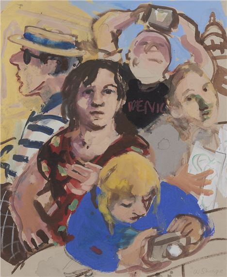 Wendy Sharpe | Self Portrait with Tourist | MutualArt