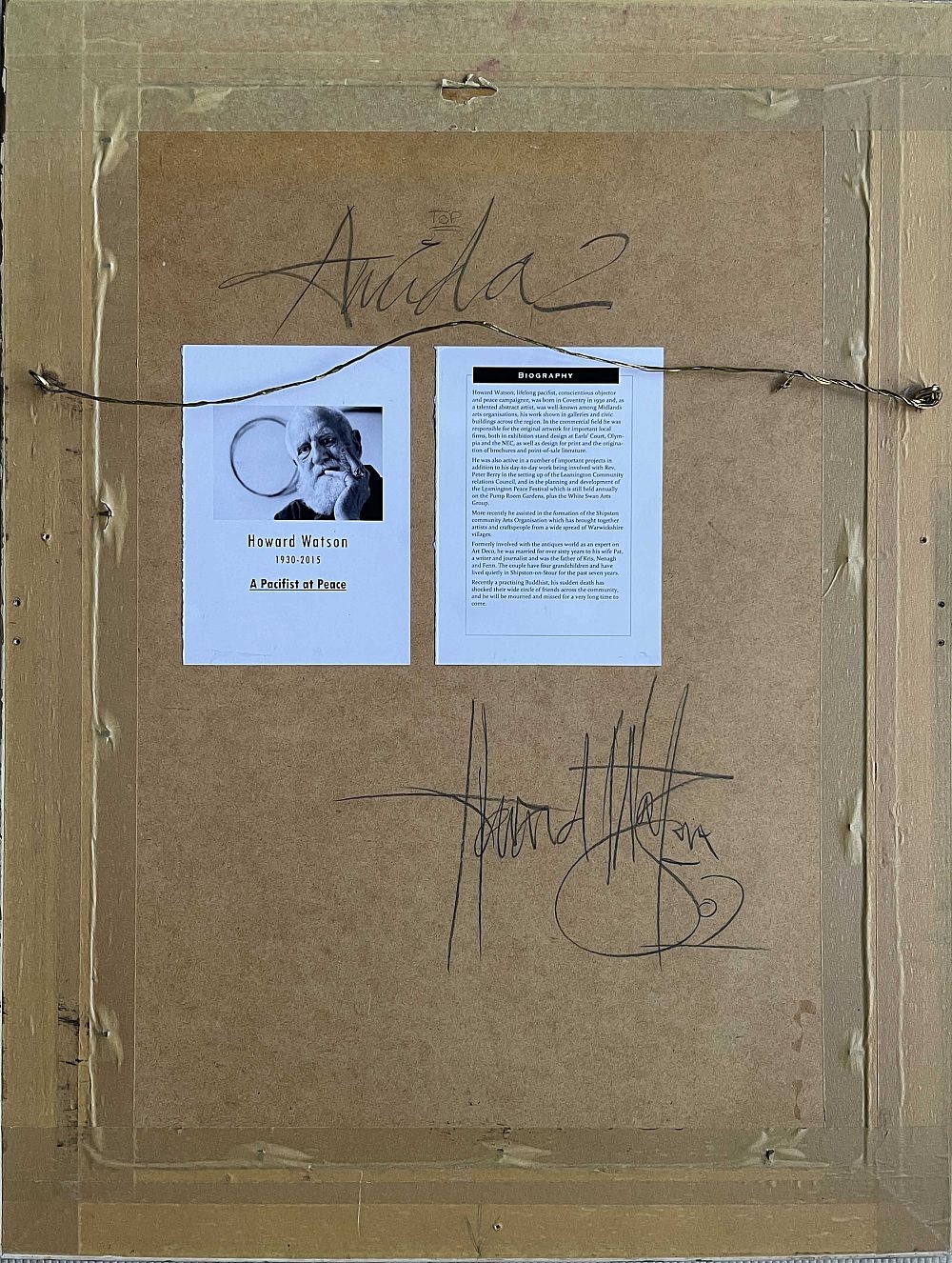 Howard Watson | Composition in orange and blue (2002) | MutualArt