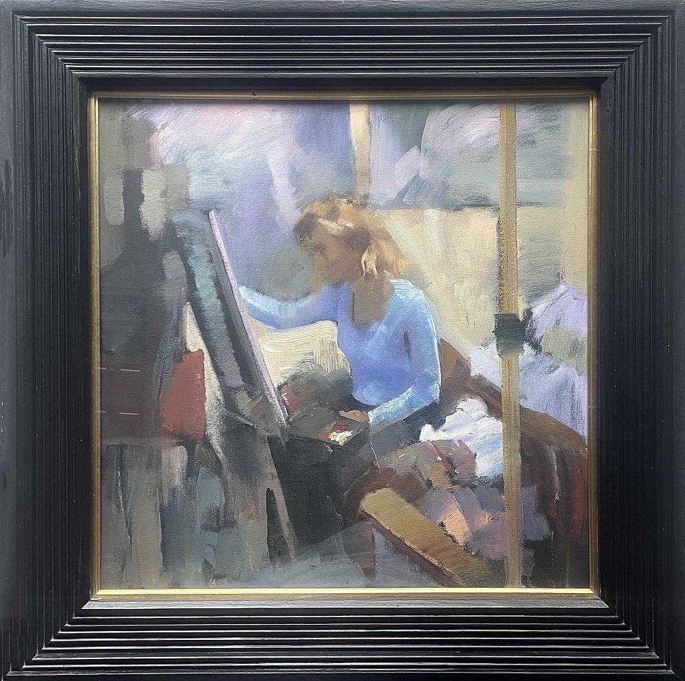 Robert Lenkiewicz | Study: Lisa Stokes Painting | MutualArt