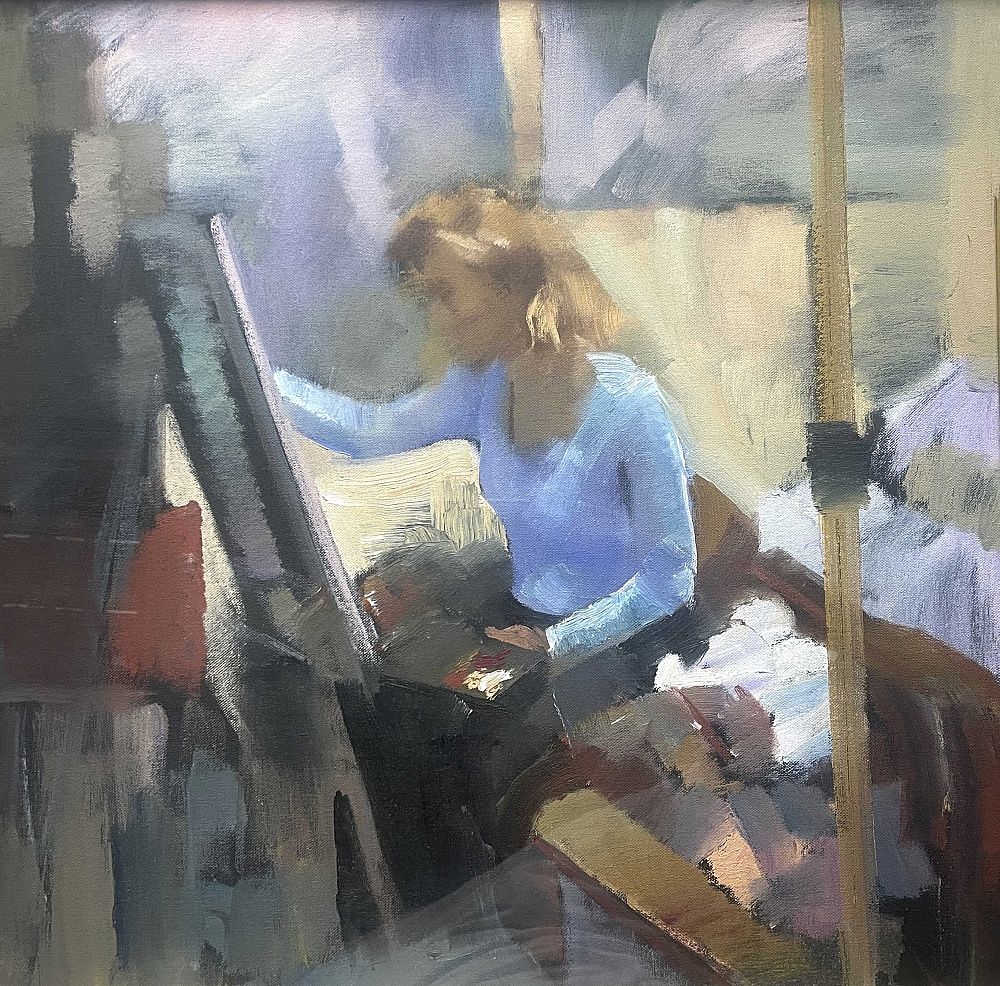 Robert Lenkiewicz | Study: Lisa Stokes Painting | MutualArt