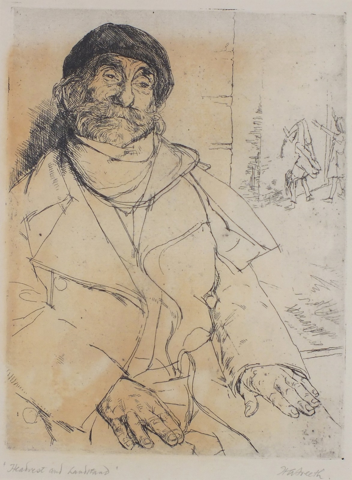 Hubert Andrew Freeth | Portrait of a seated man with children ...