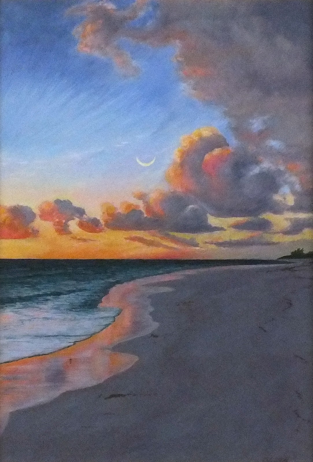 Charles Summers | Seascape with Moon (2006) | MutualArt