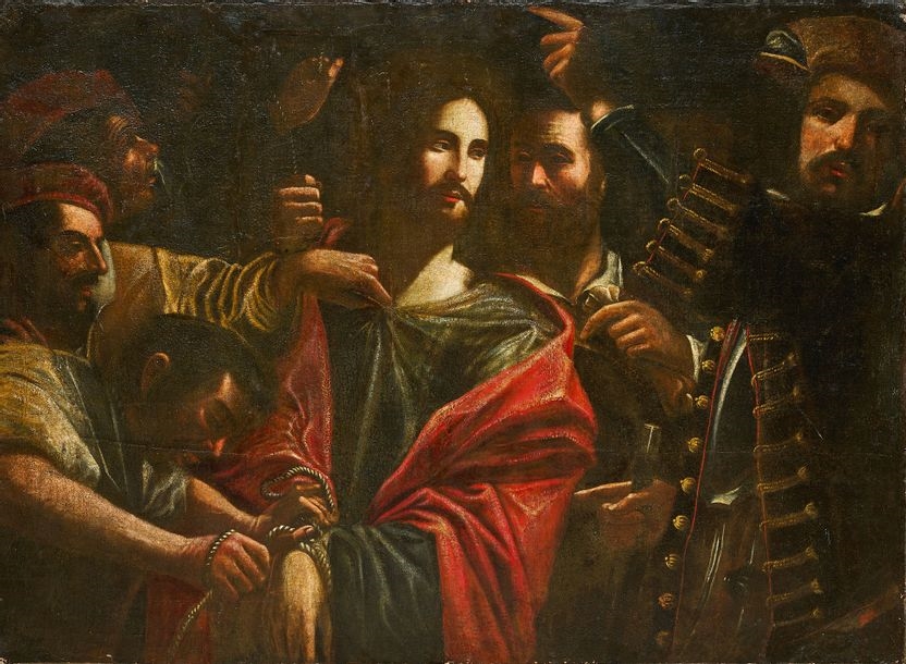 Gregorio Preti | Christ with Ties among Soldiers | MutualArt