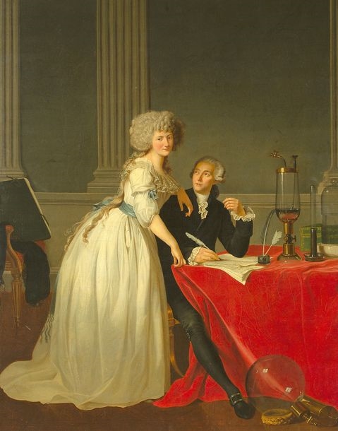 Jacques-Louis David | Portrait of Antoine-Laurent de Lavoisier (1743 ...