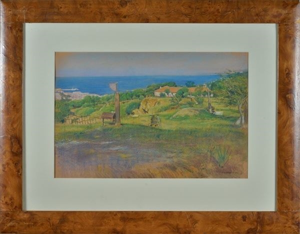 Adolf Hirémy Hirschl | View of the Gulf of Trieste (1917) | MutualArt