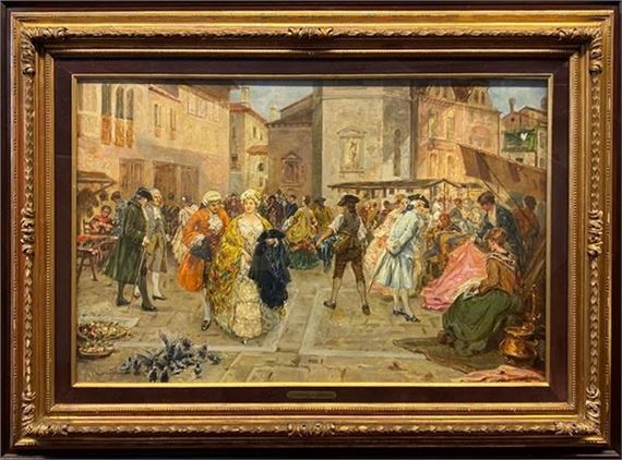 Federico Andreotti | Venetian market scene from the 1700s (1700s ...