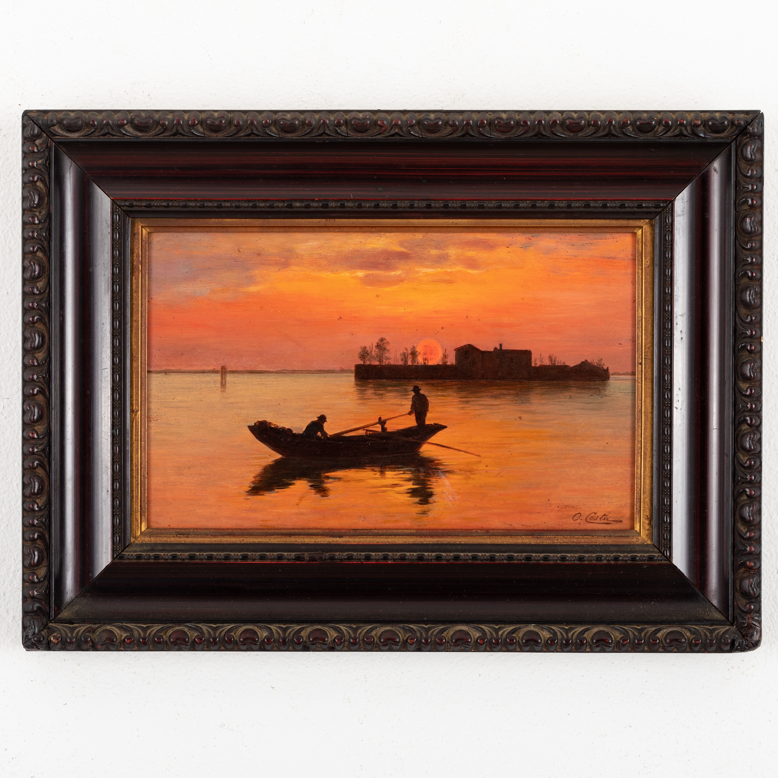 Oreste Costa | Tramonto in laguna | MutualArt