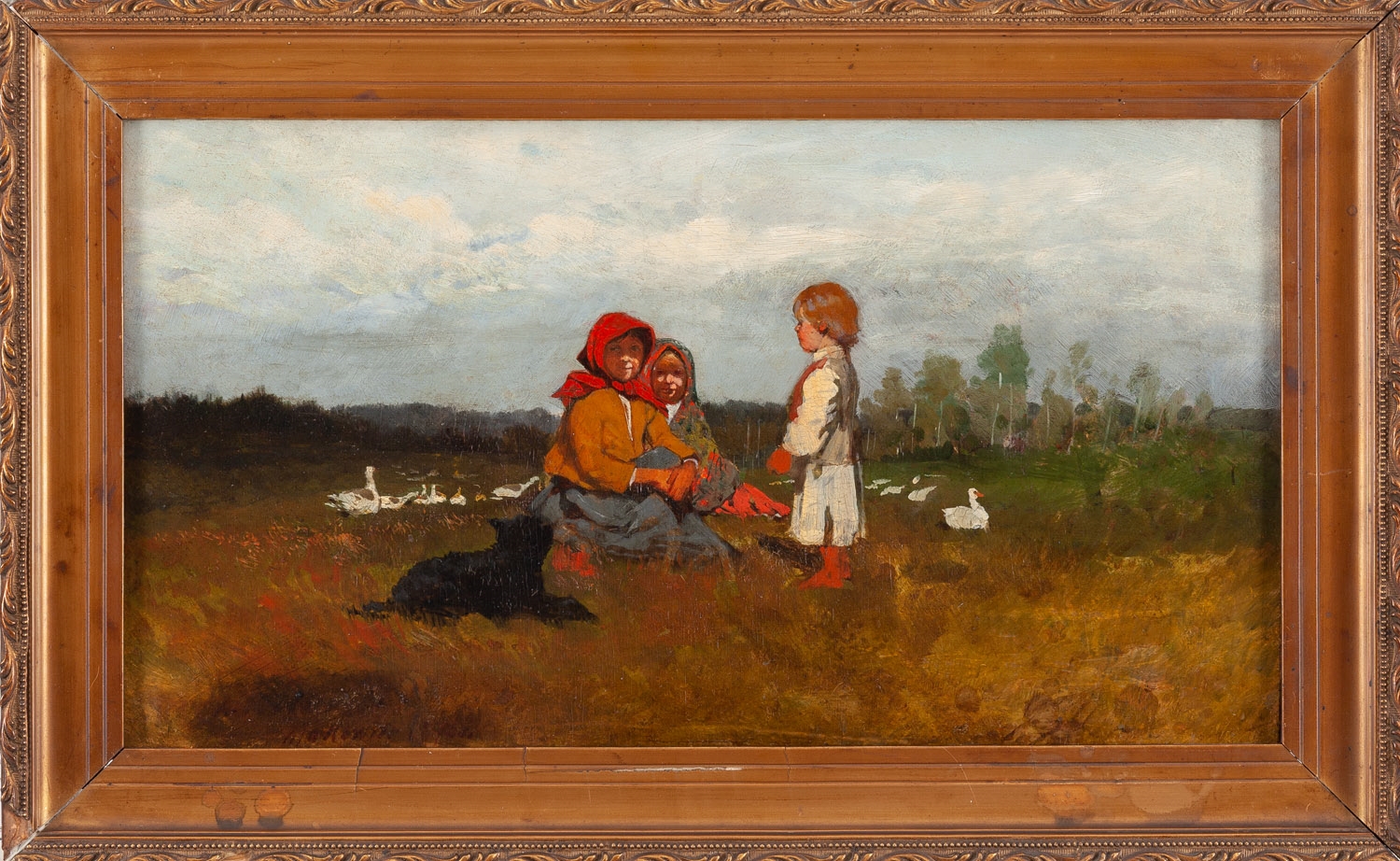 Antoni Piotrowski | Little shepherds (1876) | MutualArt