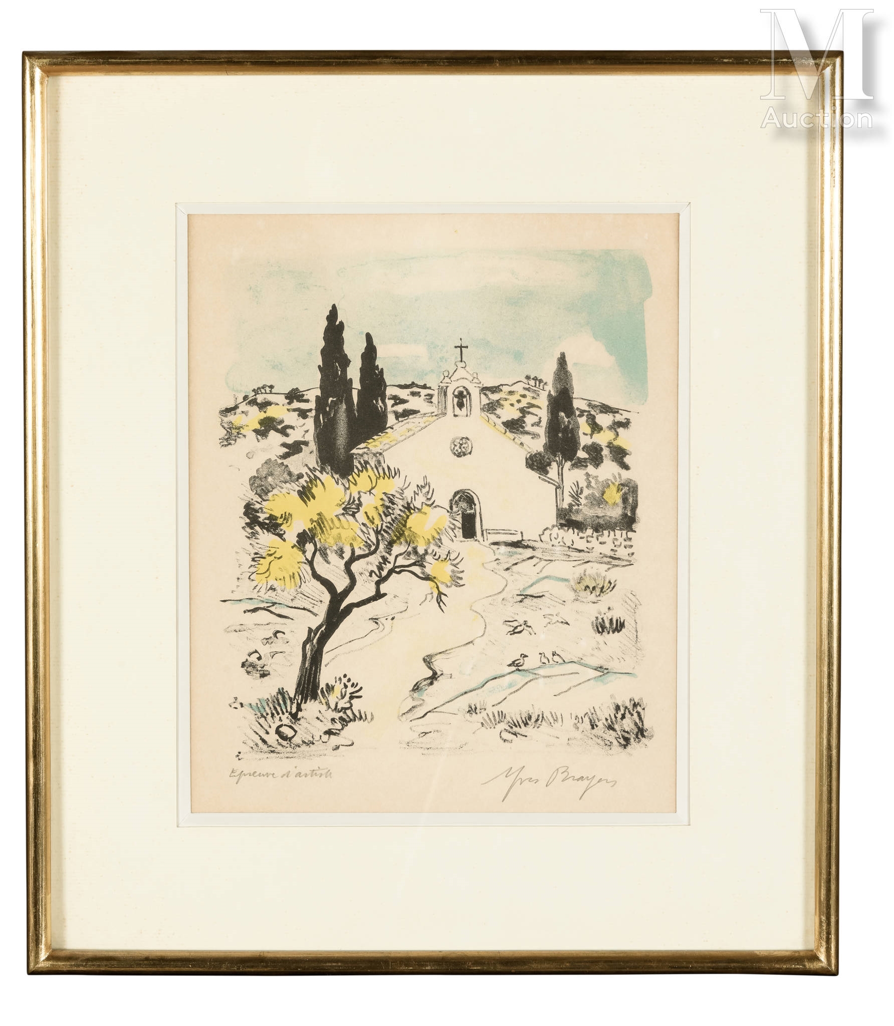 Yves Brayer | Eglise en Provence | MutualArt