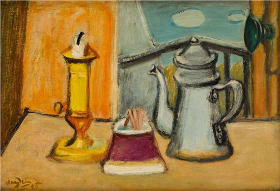 Henri Hayden | Still life with candelier (1950) | MutualArt