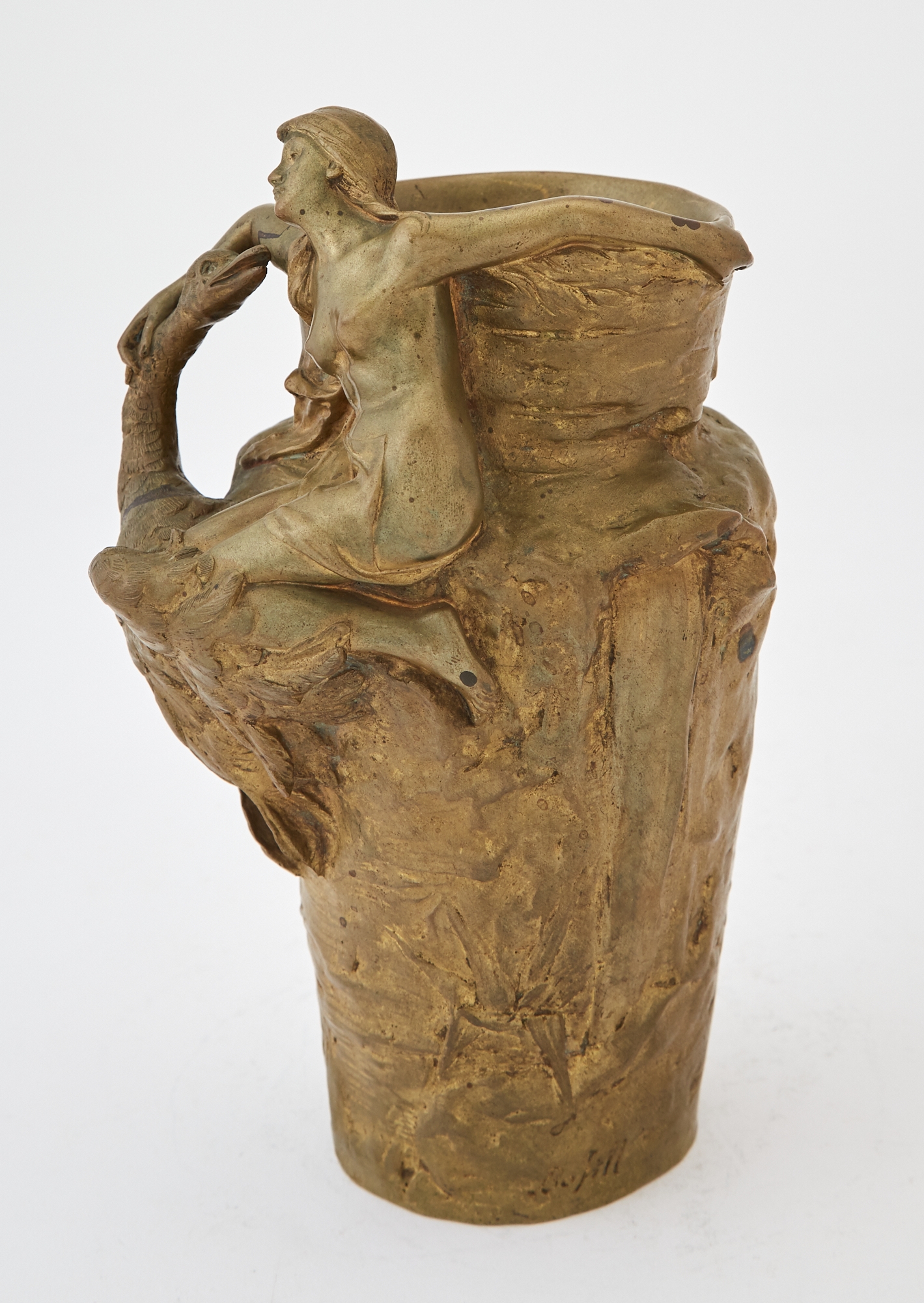 Antoine Bofill | Figural Leda and the Swan Vase (20th Century) | MutualArt