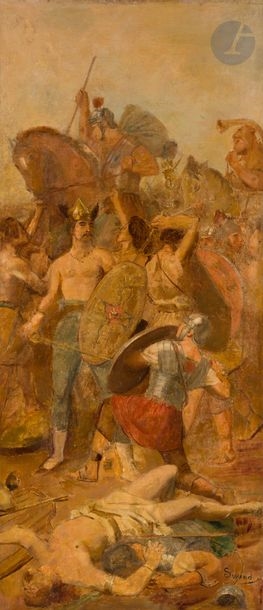 Gustave Surand | Harvest festival given by Messalina; The arenas under ...