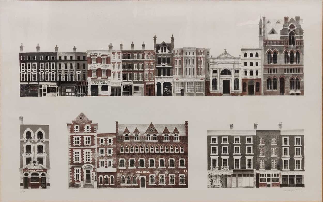 David Gentleman | building elevations along Endell Street including the ...