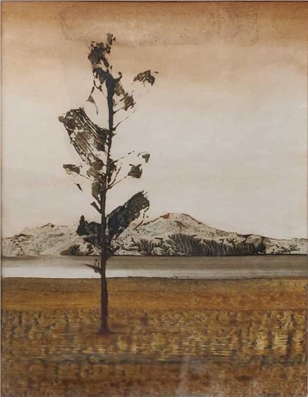 John Ridgewell | Trees and a River I (65) | MutualArt