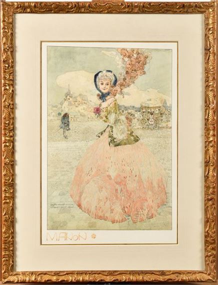 Gustave Adolphe Mossa | Manon (1907) | MutualArt