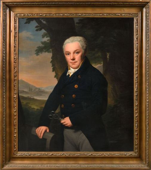 Friedrich Carl Gröger | Portraits of Mr. and Mrs. Gebauer on a ...