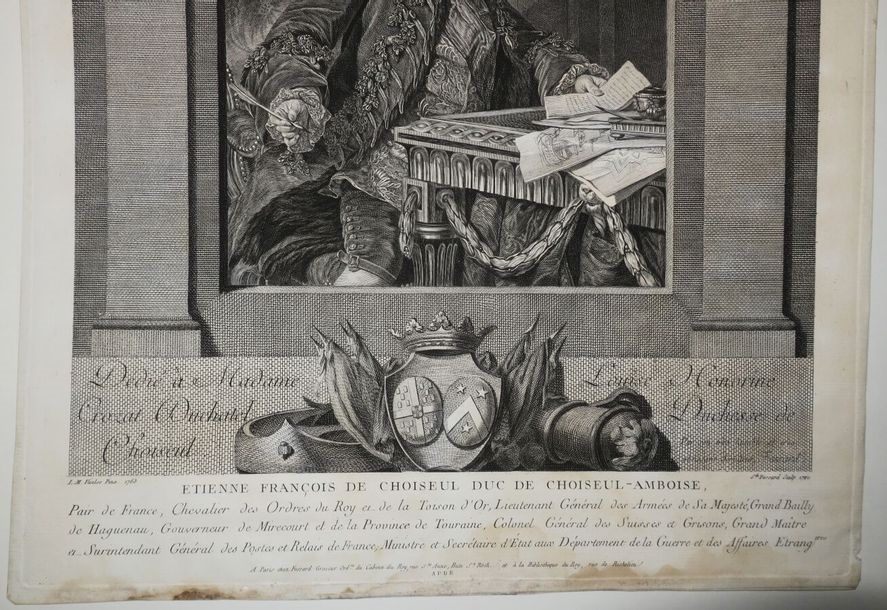 Etienne Fessard | PORTRAIT of Etienne François de CHOISEUL, Duke of ...