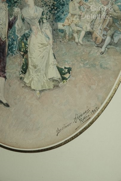 Gustavo Simoni | The little concert (1907) | MutualArt