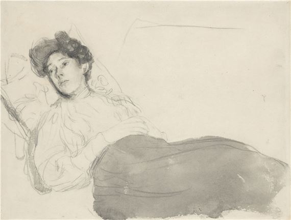 Gwen John | Portrait of a Lady Reclining (Circa 1910) | MutualArt