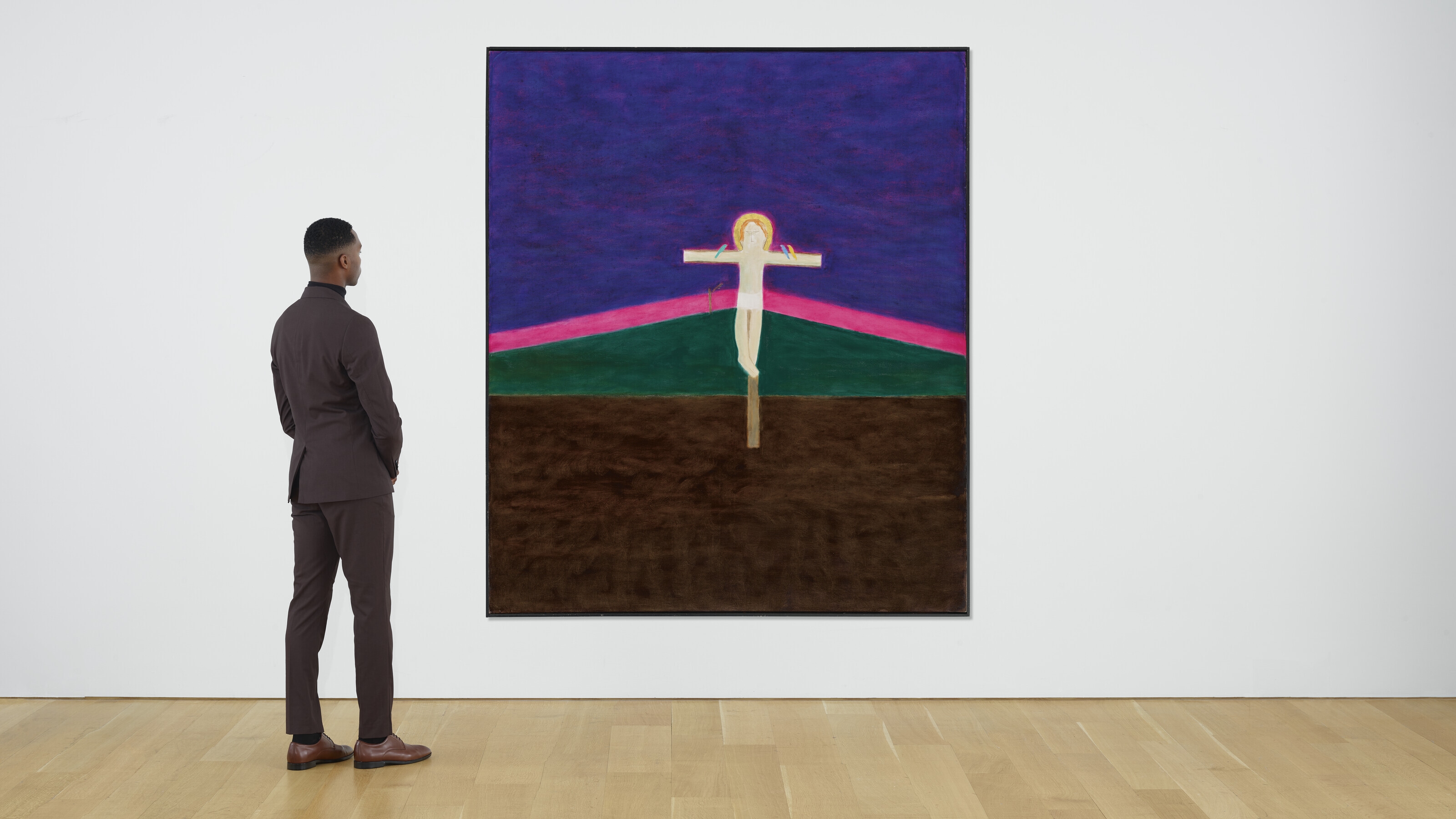 Craigie Aitchison | Crucifixion 8 (1985 - 1986) | MutualArt