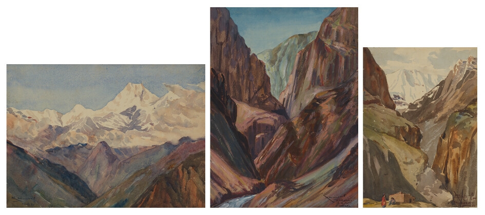 Kanwal Krishna | Untitled (Himalayas); Koghozi, Chitral; Miragram ...
