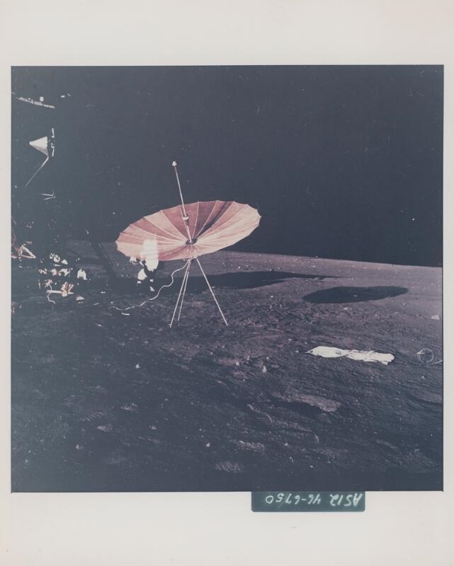 NASA | Apollo 12] 3-part panorama of Alan Bean and the LM Intrepid at ...